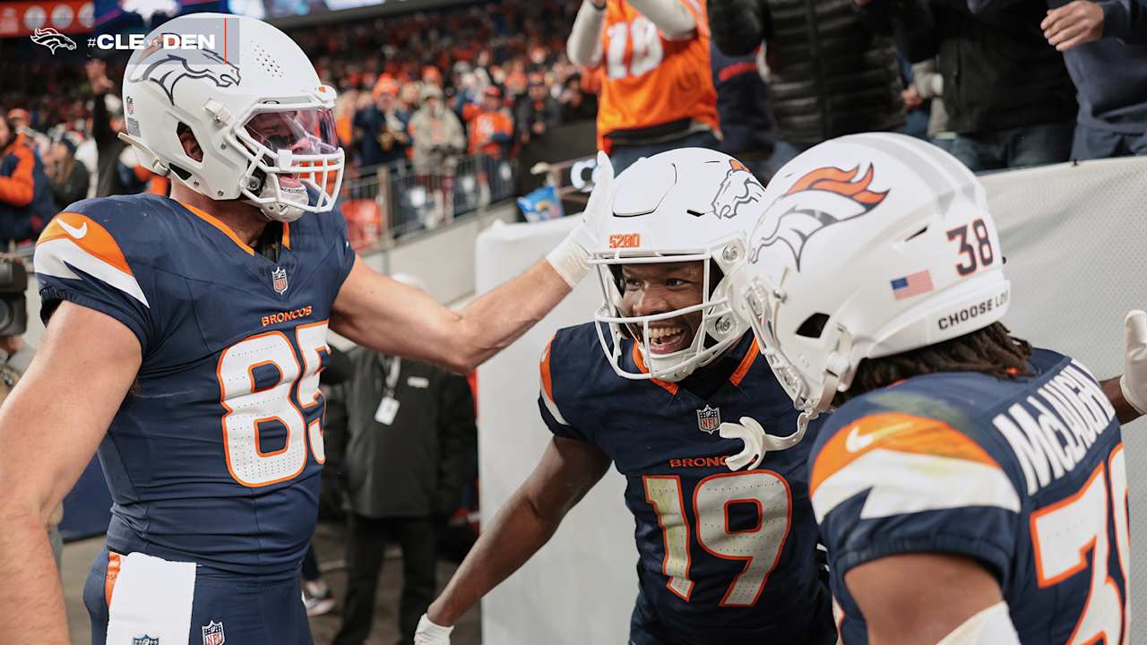 WATCH: Marvin Mims Jr. reacts to his 93-yard touchdown vs. Browns