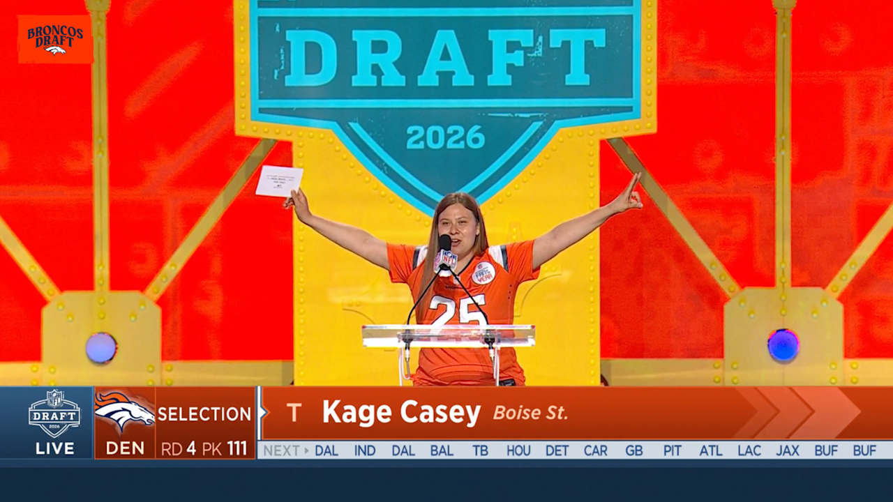 WATCH: Broncos select OL Kage Casey with 111th-overall pick in 2026 NFL ...