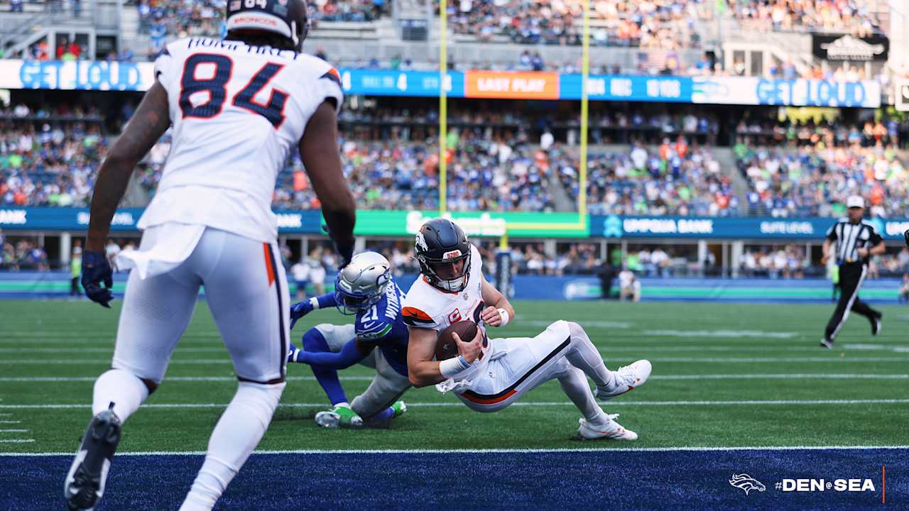 QB Bo Nix rushes for first NFL career touchdown | Broncos at Seahawks