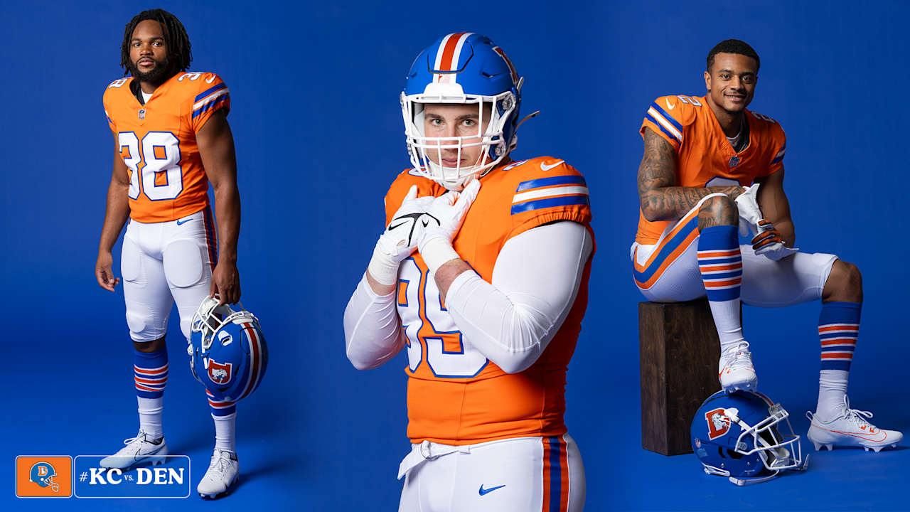 Photos: In the studio with the Broncos' throwback uniforms before their ...