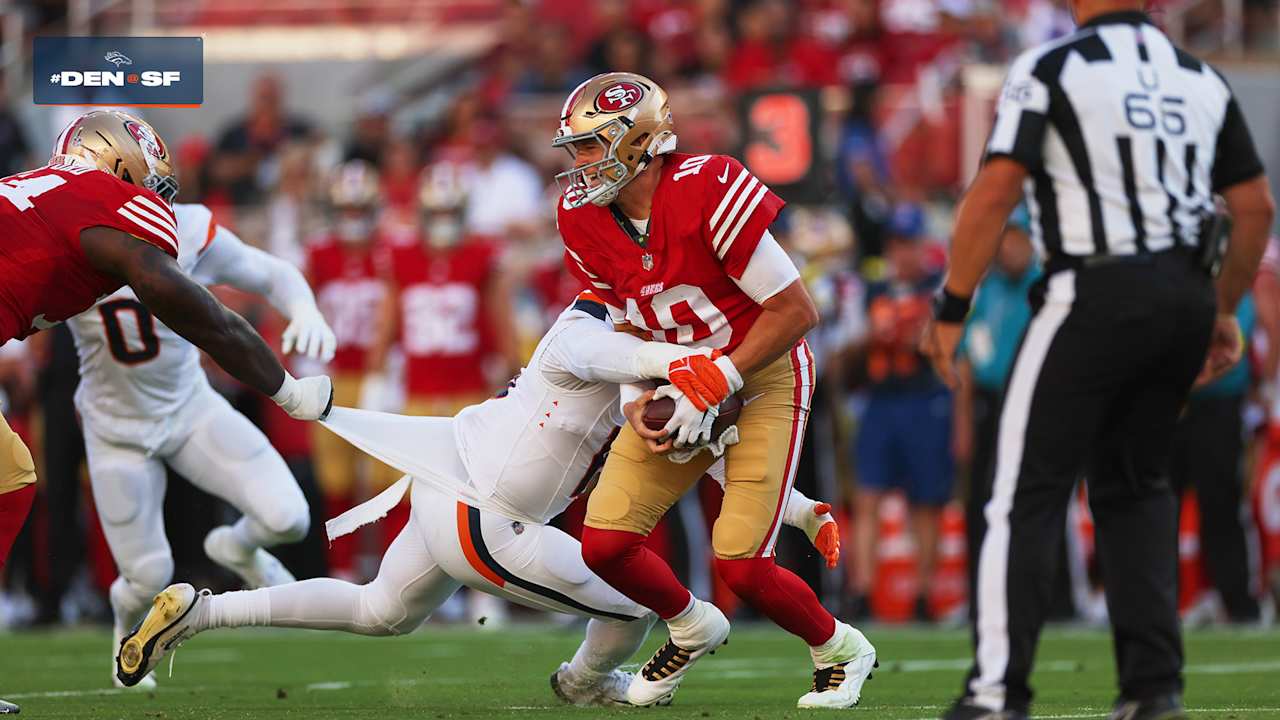 Broncos' defense collapses around Mac Jones on back-to-back sacks ...