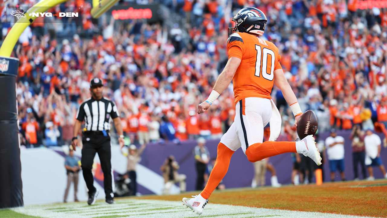 QB Bo Nix rushes for an 18-yard touchdown to take the lead | Broncos vs. Giants