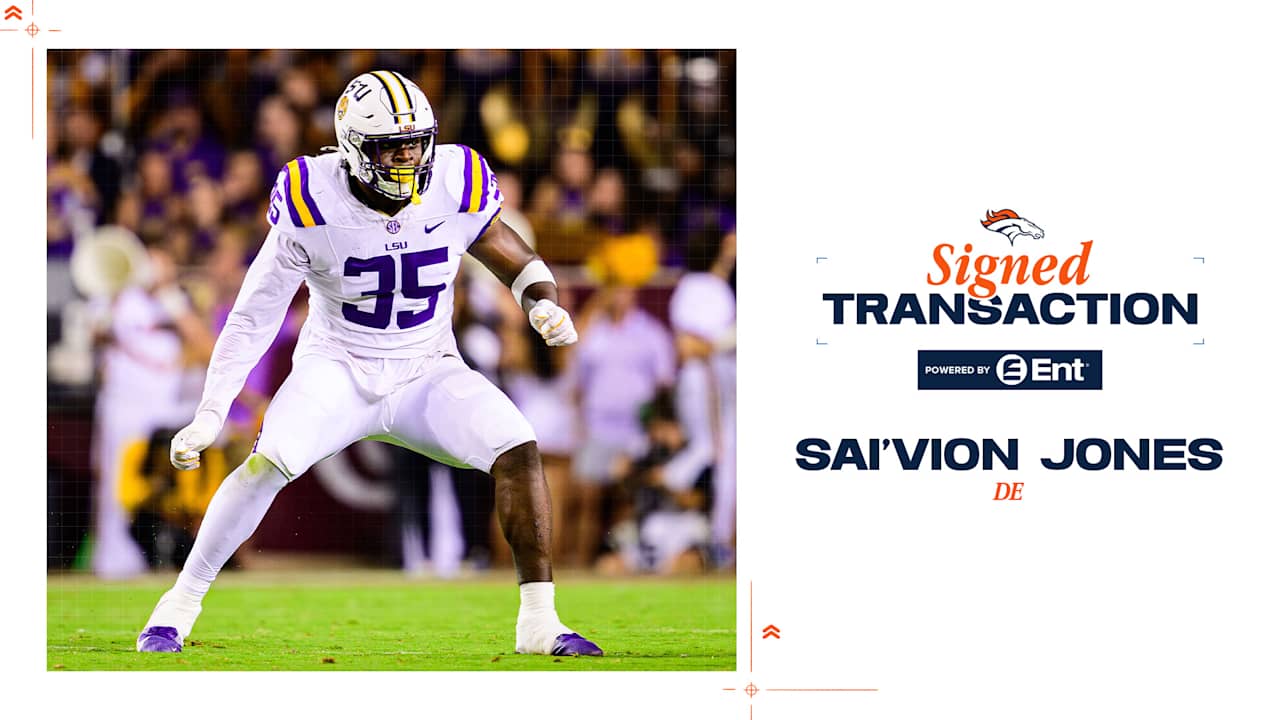 Broncos DE Sai’vion Jones signs rookie contract