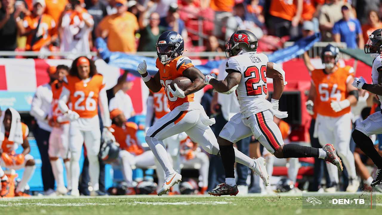 RB Tyler Badie rushes for 43-yard gain | Broncos at Buccaneers