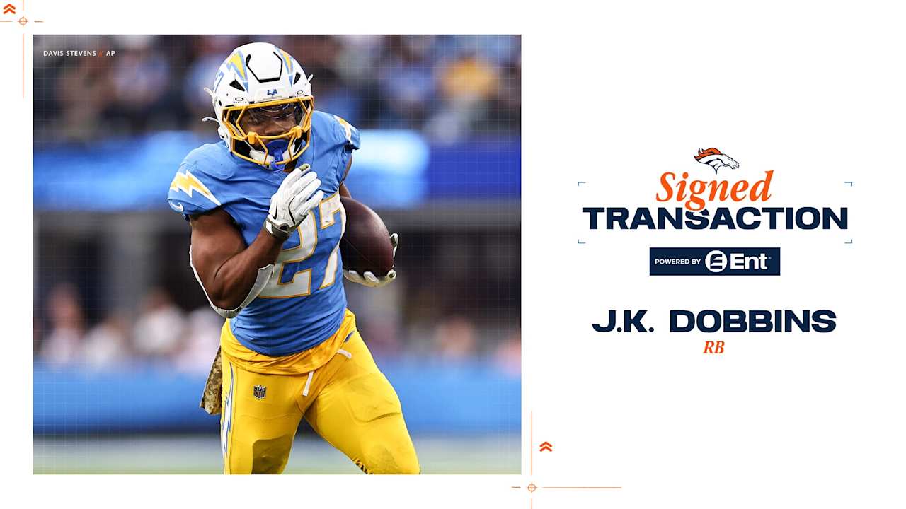 Broncos sign RB J.K. Dobbins