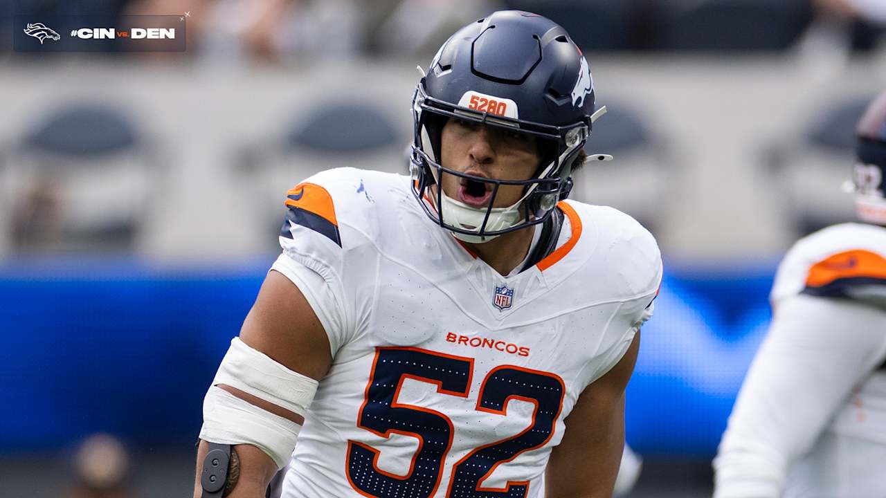 'Winning the line of scrimmage is what we pride ourselves on': OLB Jonah Elliss on Denver's defense