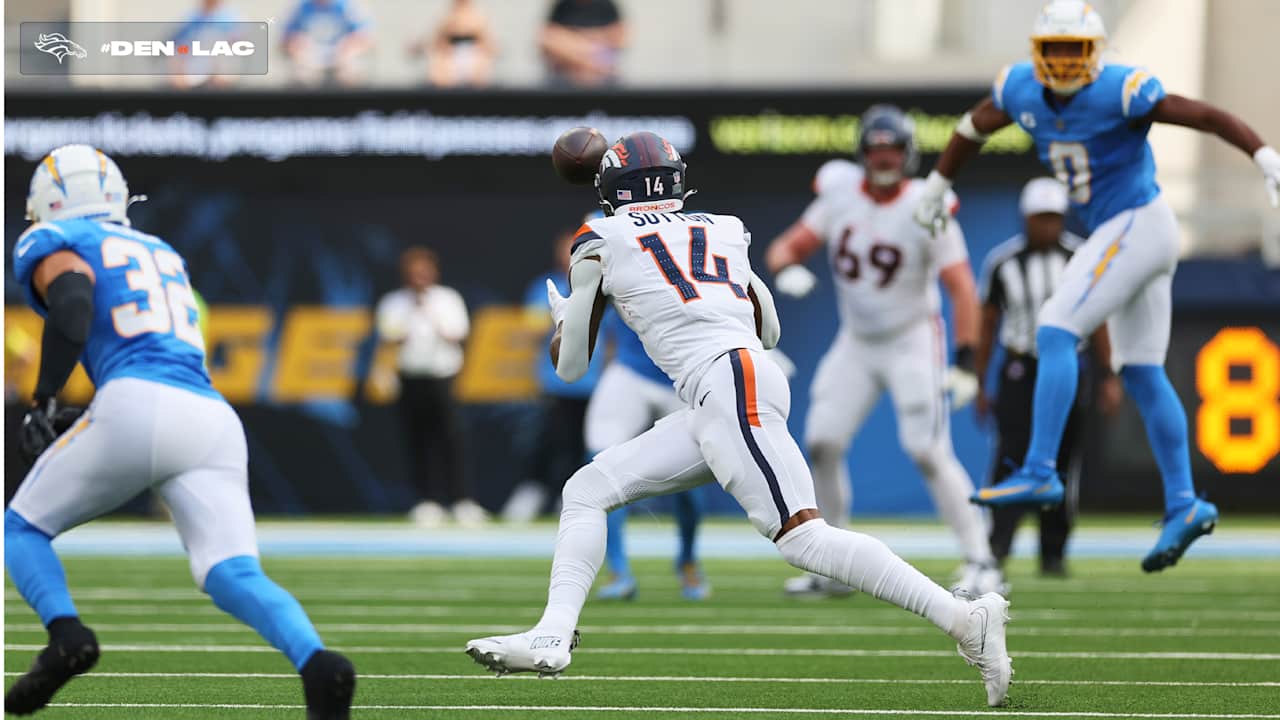 QB Bo Nix connects with WR Courtland Sutton for 19 yards to convert on ...