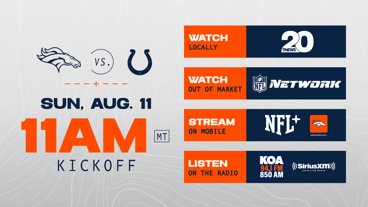 How to Watch: Broncos vs. Colts
