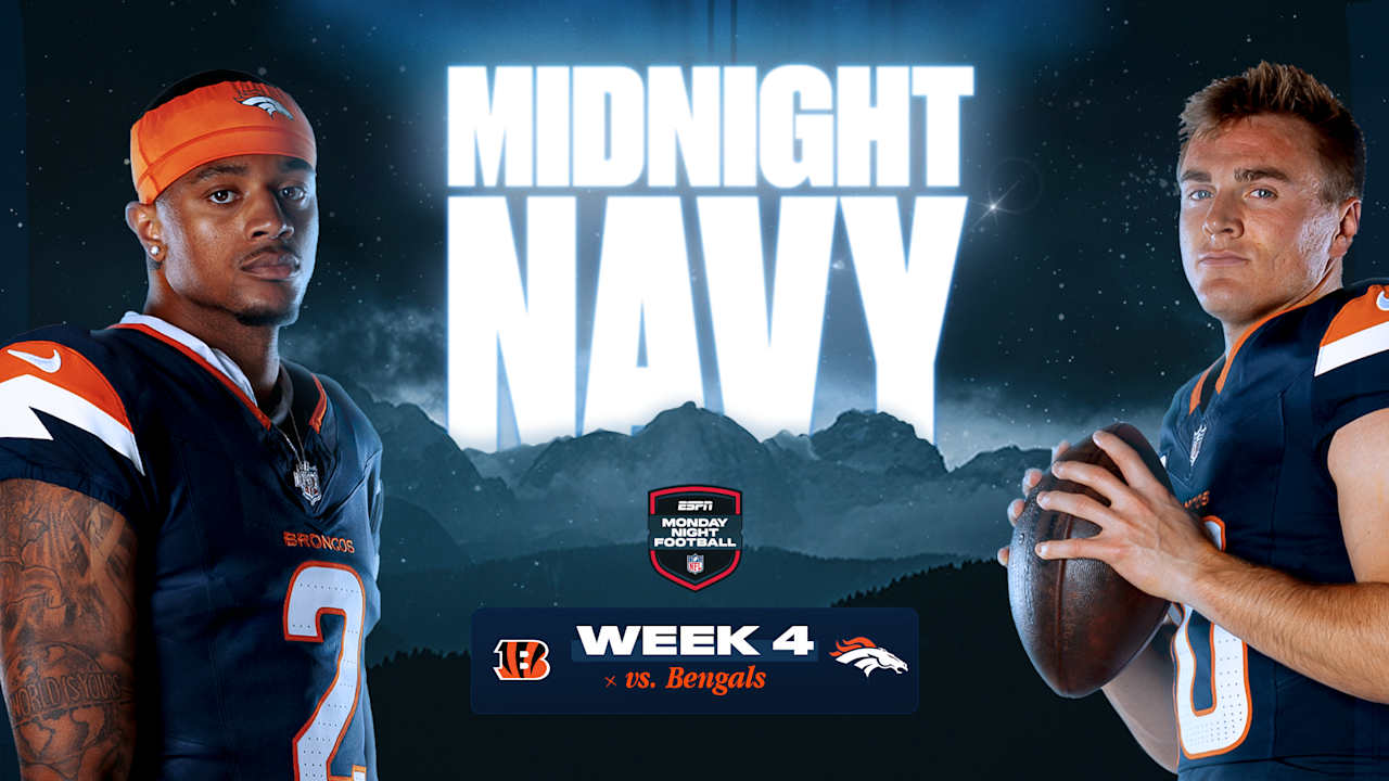 Broncos to wear alternate Midnight Navy jerseys for ‘Monday Night ...