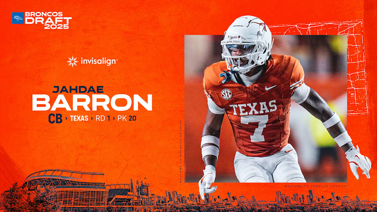Broncos select CB Jahdae Barron with 20th-overall pick in 2025 NFL Draft