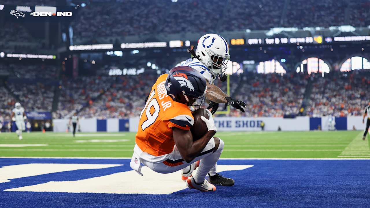 QB Bo Nix and WR Marvin Mims Jr. connect for a 23-yard touchdown | Broncos at Colts