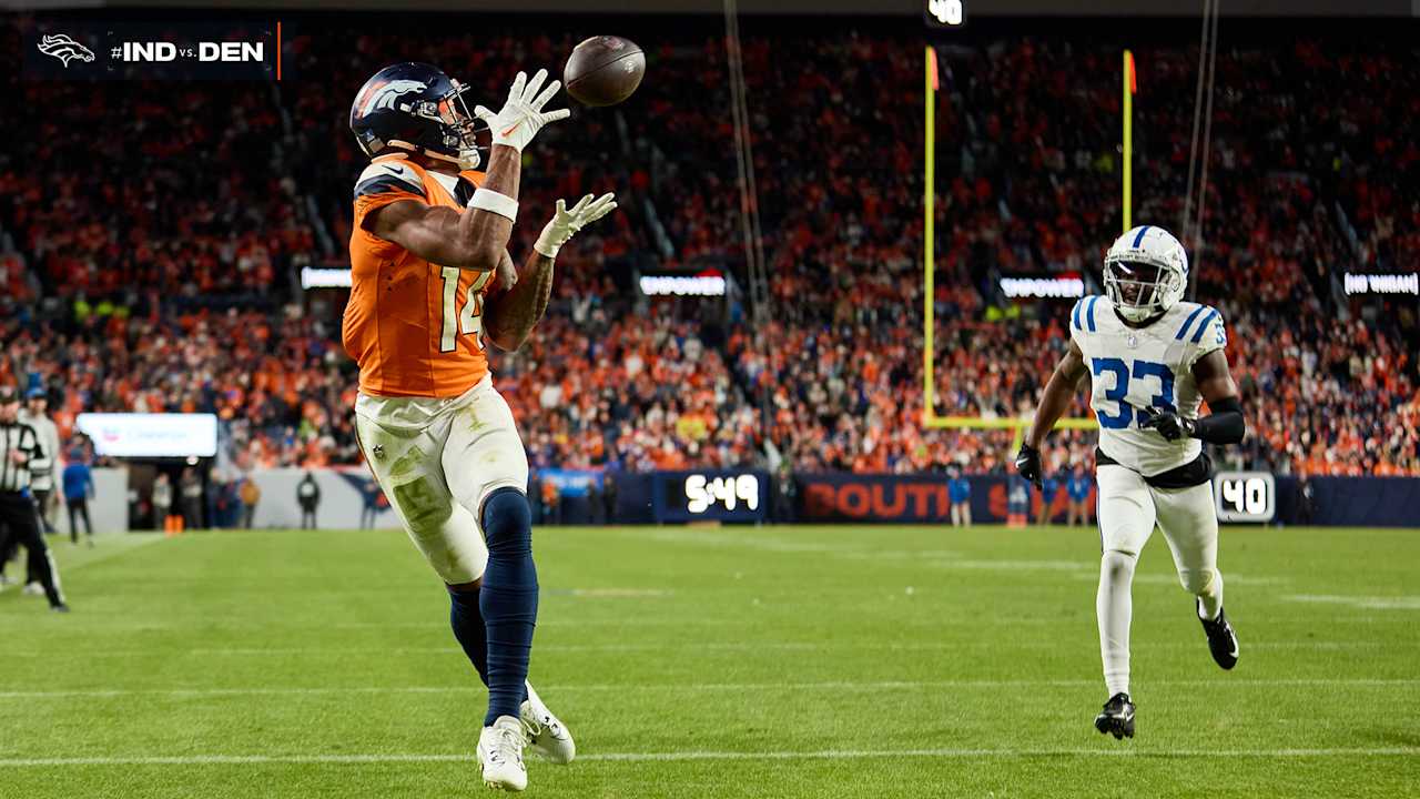 QB Bo Nix launches 20-yard touchdown pass to WR Courtland Sutton ...