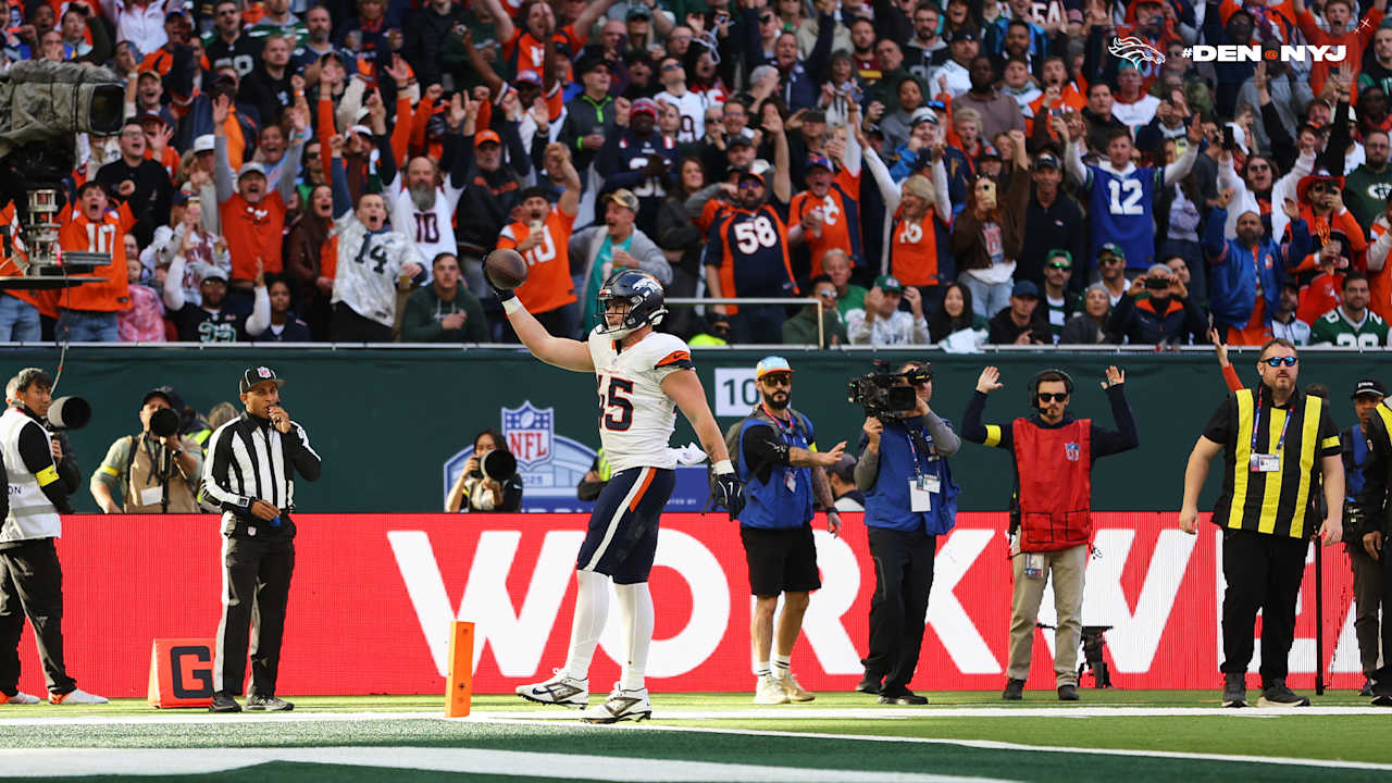 QB Bo Nix locates wide-open TE Nate Adkins for a touchdown | Broncos at ...