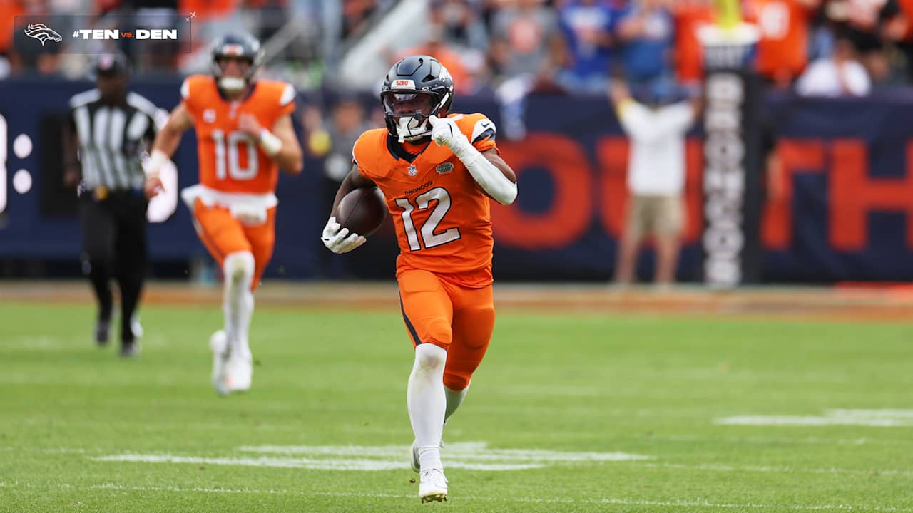 RB RJ Harvey takes off for 50-yard gain | Broncos vs. Titans