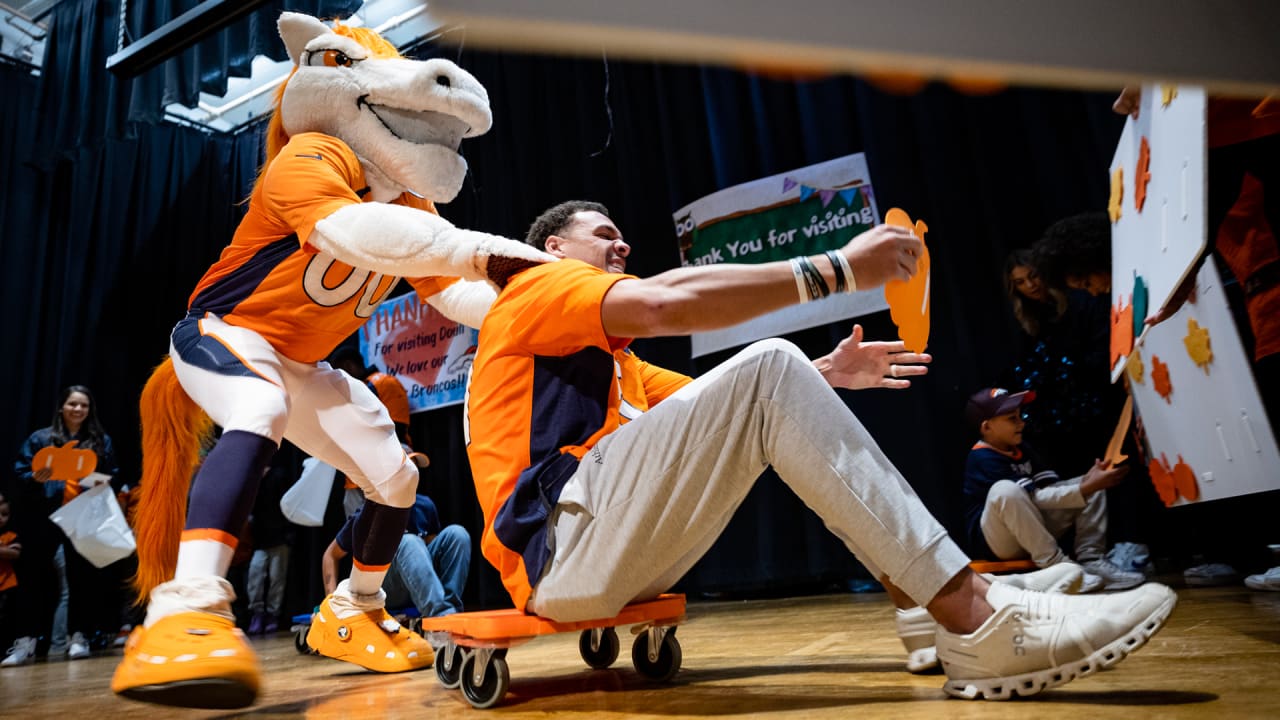 Photos: Broncos and Centura Health host Thanksgiving-themed assembly at ...