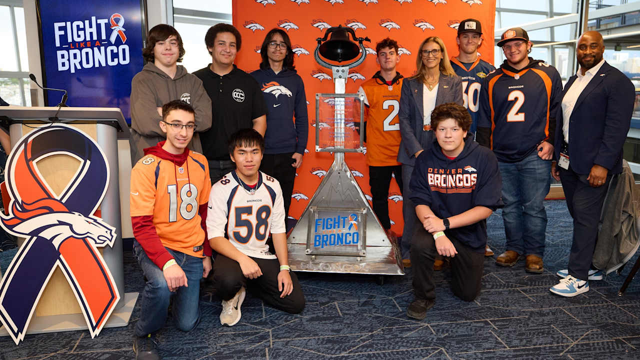 Broncos unveil new Fight Like A Bronco bell, host cancer survivors for MNF