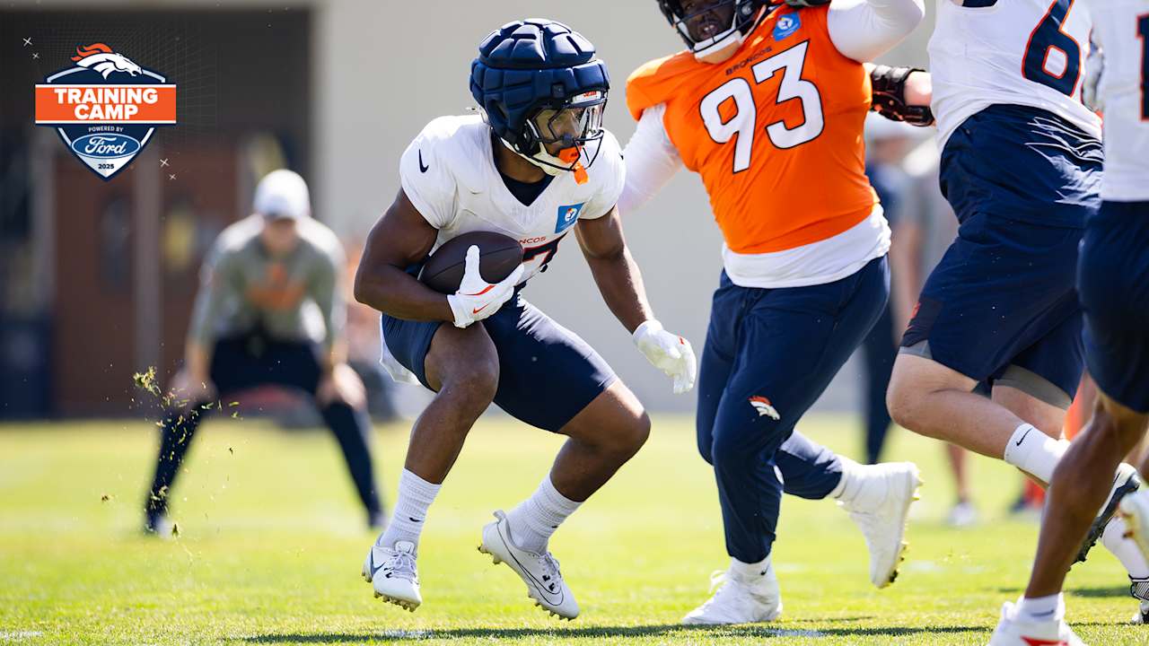 Photos: Broncos continue training camp grind with run game in the ...