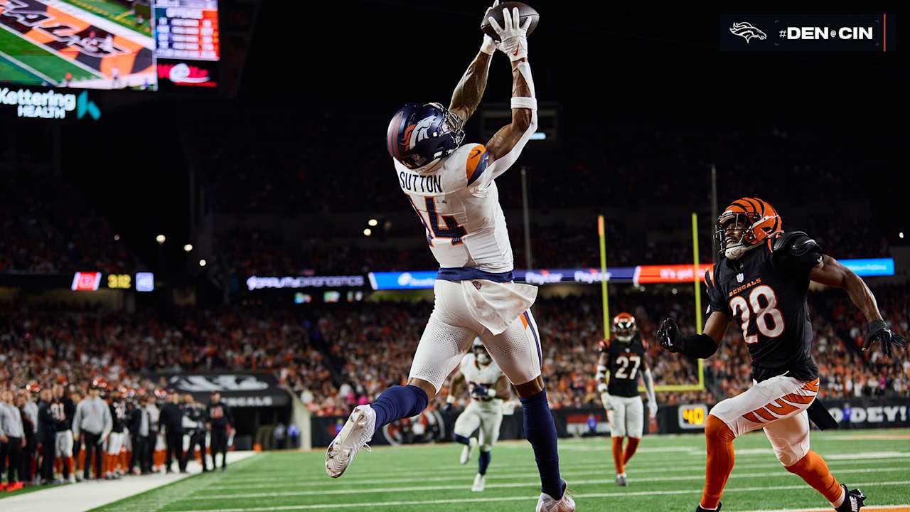 QB Bo Nix connects with WR Courtland Sutton for 6-yard touchdown ...