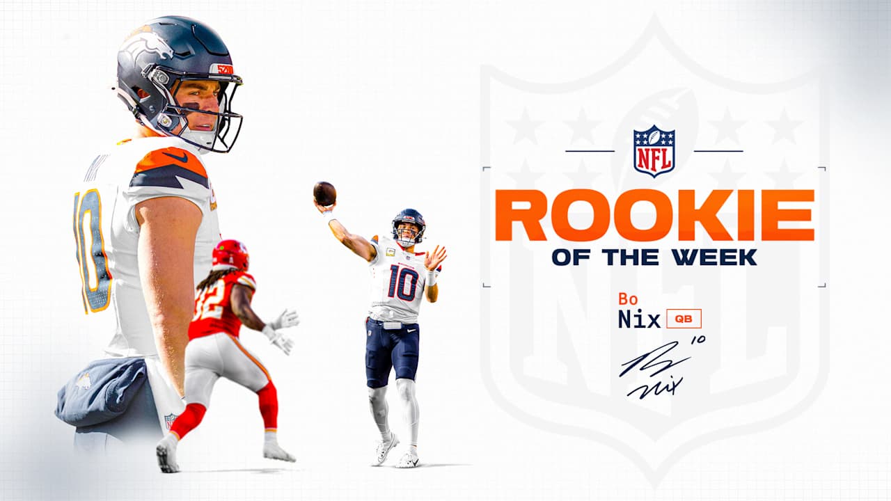 Bo Nix earns NFL Rookie of the Week award for Week 10 performance vs ...
