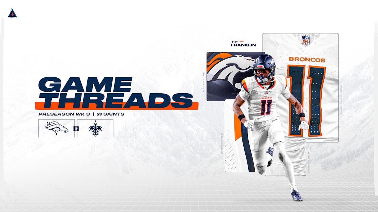 Broncos to wear Summit White jerseys and pants vs. Saints