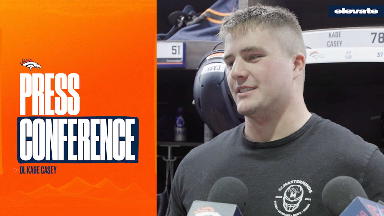OL Kage Casey on Broncos' veteran O-linemen: 'They've been really helpful'