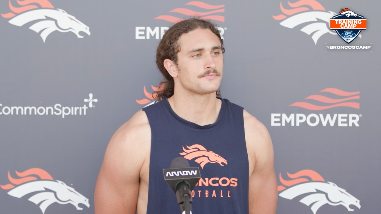 TE Greg Dulcich on his 2024 goals: '[I'm] trying to improve my game in ...