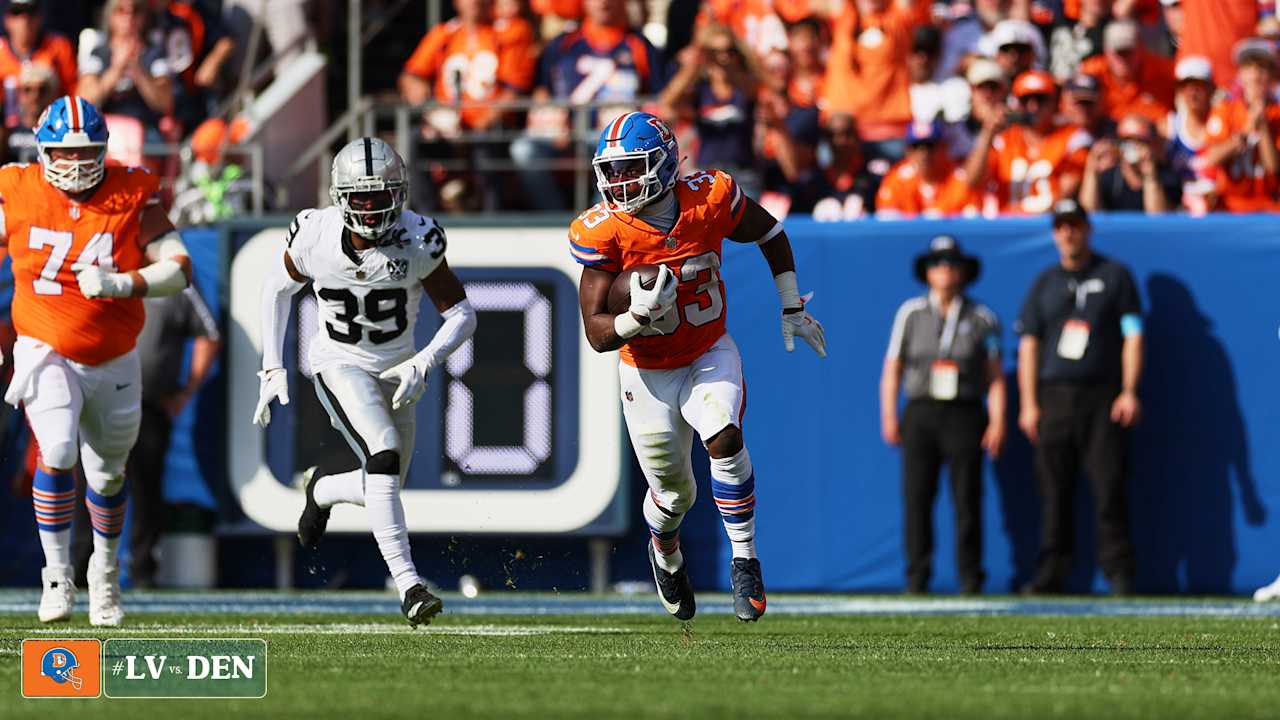 RB Javonte Williams picks up 26 yards on catch-and-run | Broncos vs ...