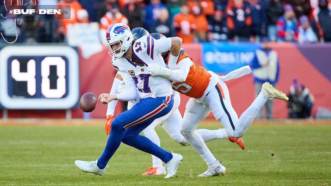 OLB Nik Bonitto strips ball from Josh Allen for Broncos' second ...