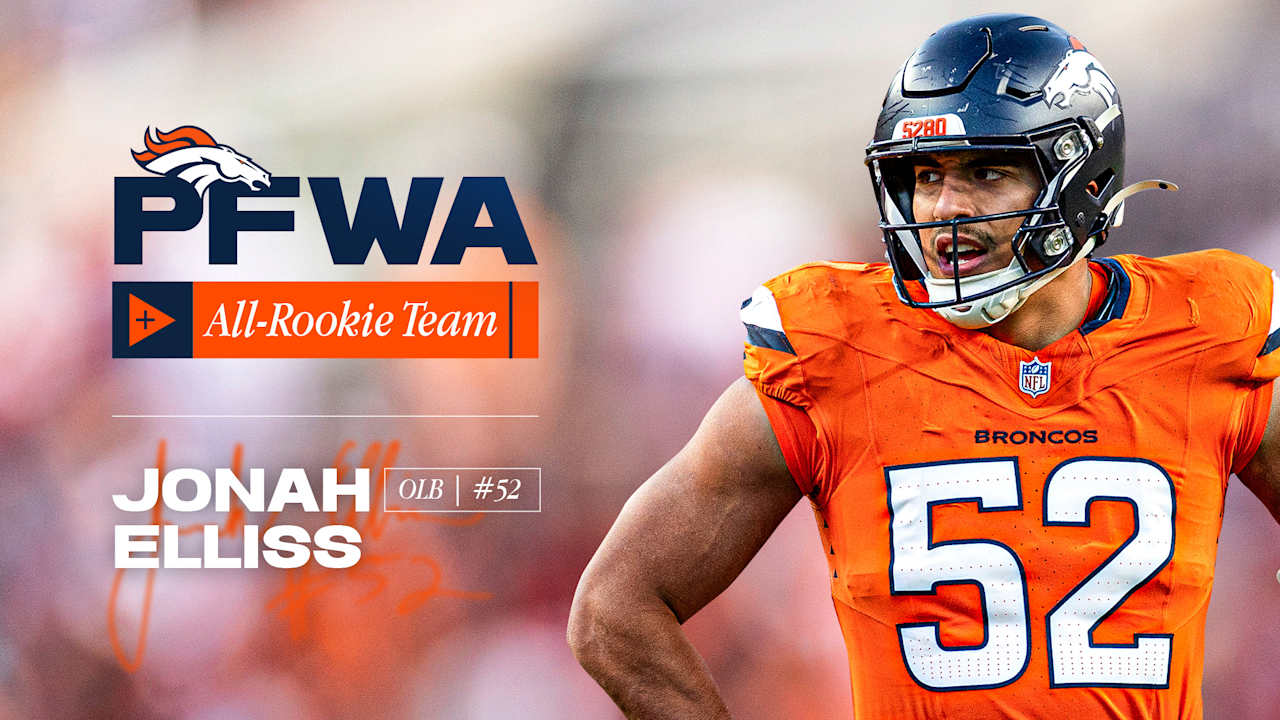 OLB Jonah Elliss named to PFWA All-Rookie team