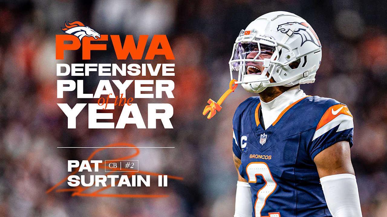 CB Pat Surtain II named 2024 PFWA Defensive Player of the Year