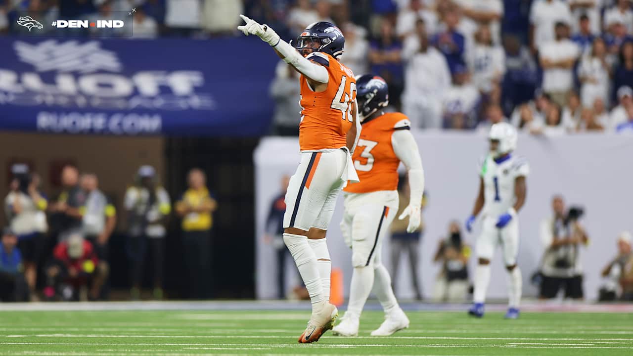 ILB Justin Strnad notches Broncos' first sack of game | Broncos at Colts