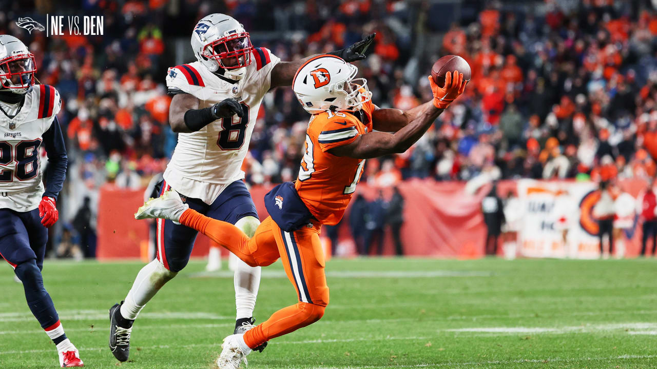 WR Marvin Mims Jr. pulls in QB Russell Wilson's deep throw for 47-yard gain | Broncos vs. Patriots