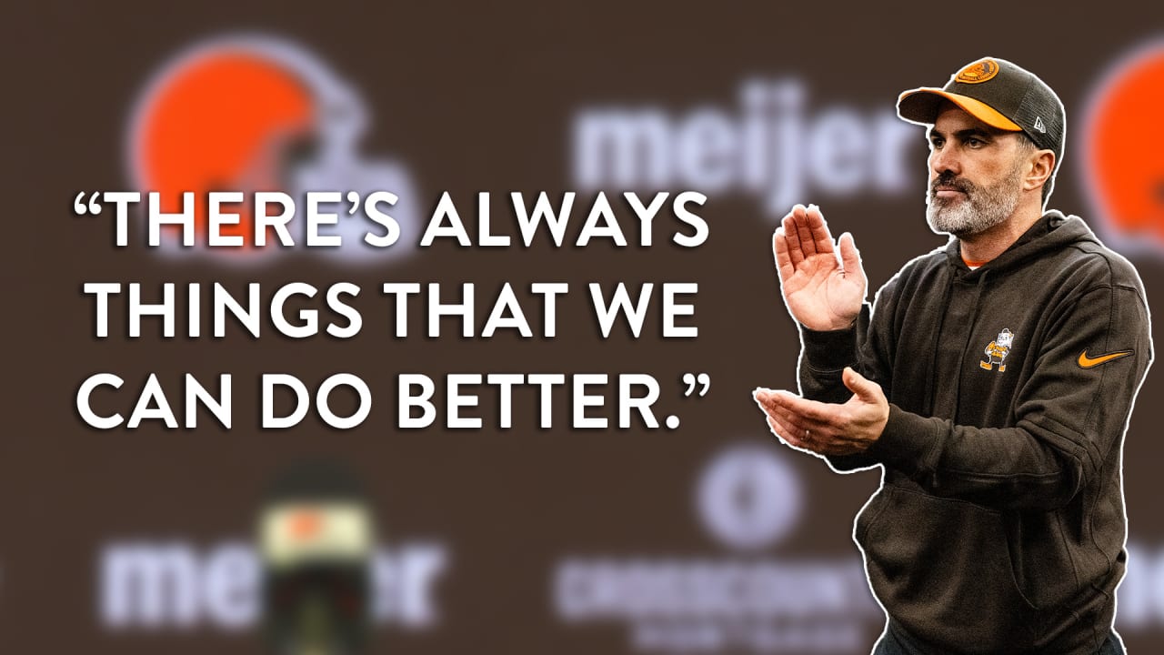 Kevin Stefanski "There's always things that we can do better ...