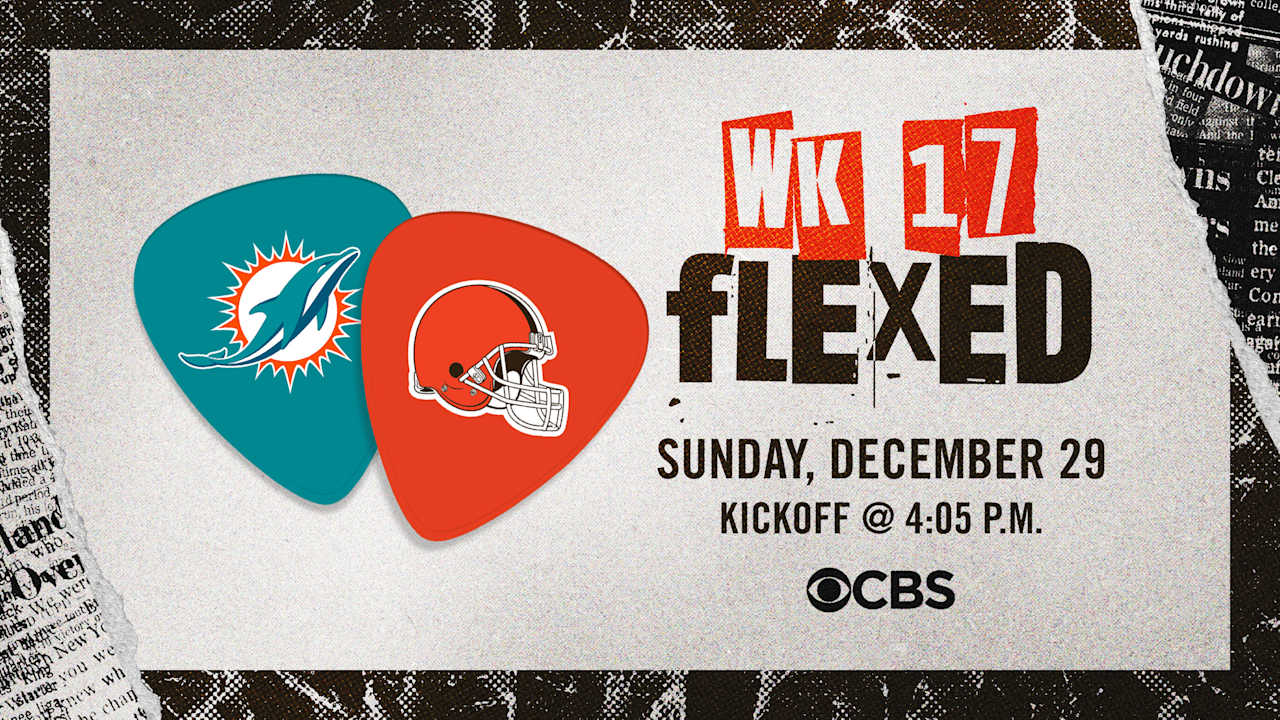 Browns vs. Dolphins Week 17 flexed out of Sunday Night Football