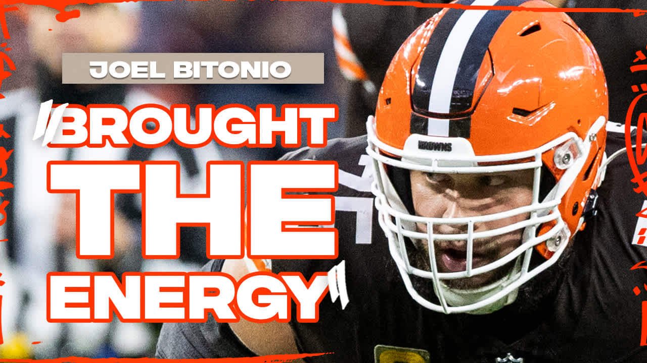 Joel Bitonio Press Conference: "Brought the energy"