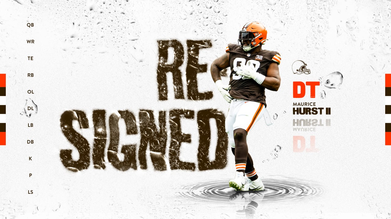 DT Maurice Hurst II re-signs with the Browns