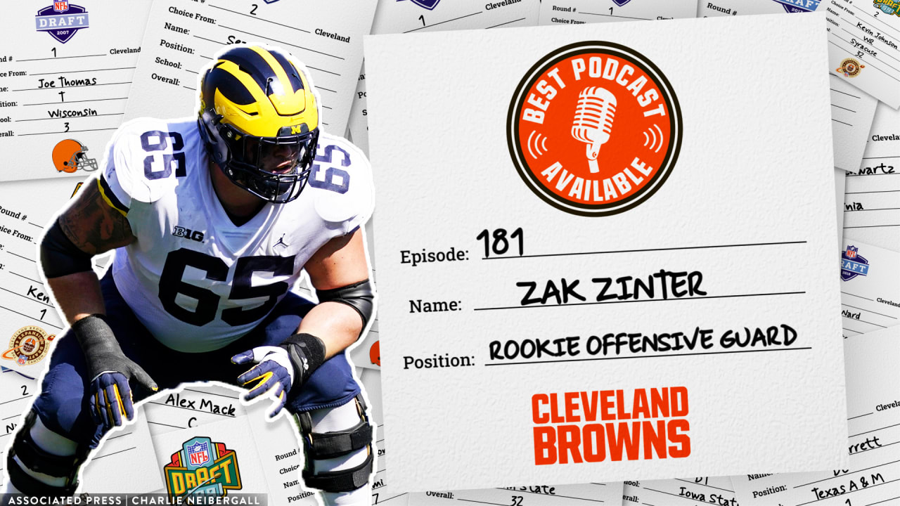 Sitting Down With Rookie Third Round Pick Zak Zinter | Cleveland Browns