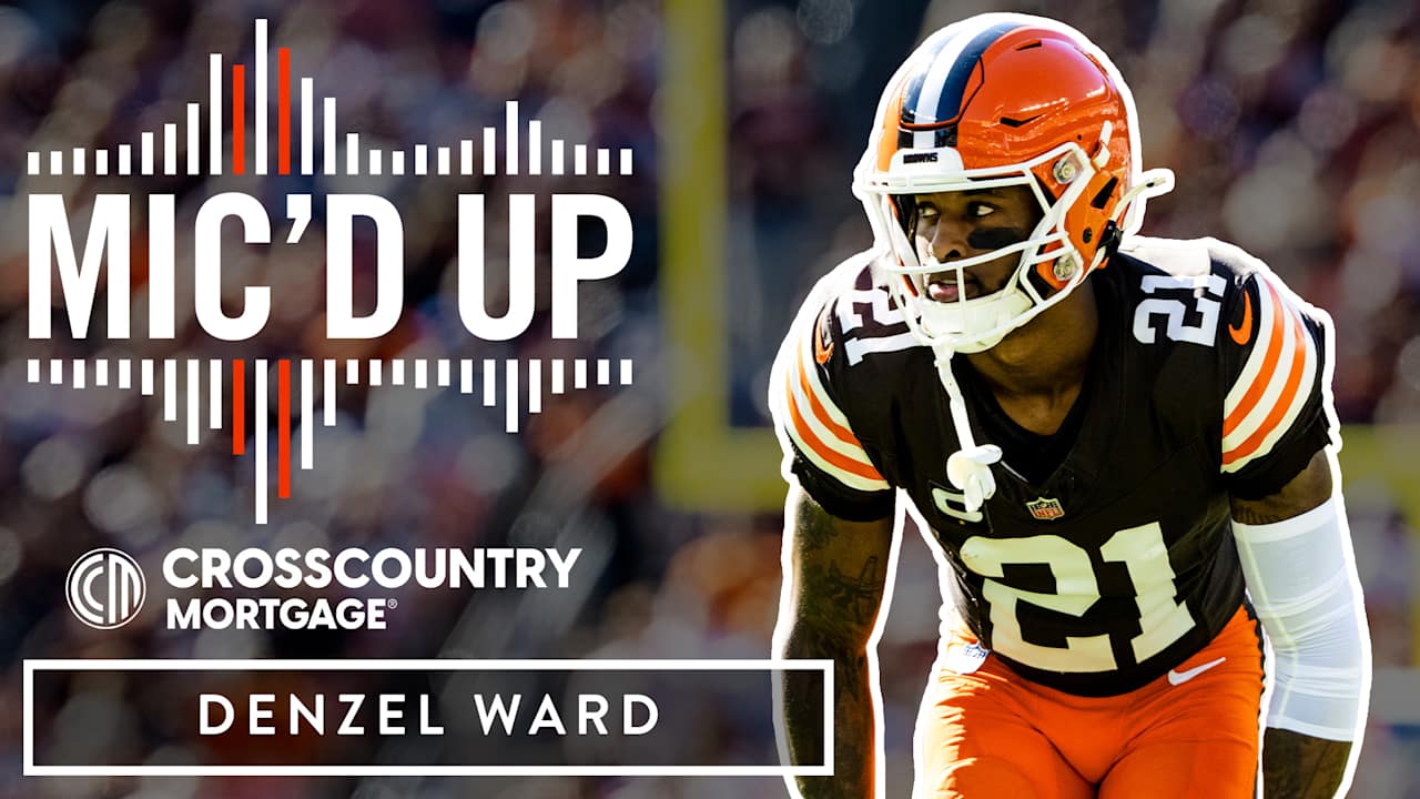 "Let's be great today" Denzel Ward Mic'd Up | Week 7 vs. Bengals