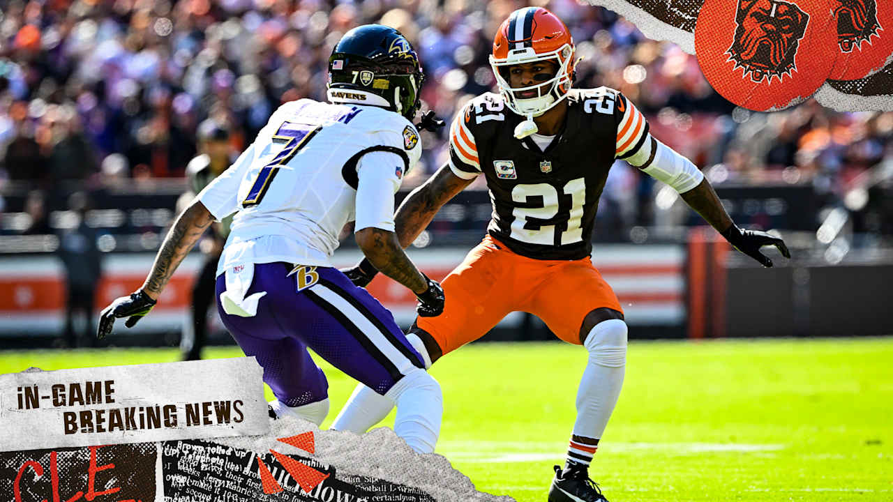 Denzel Ward being evaluated for a head injury