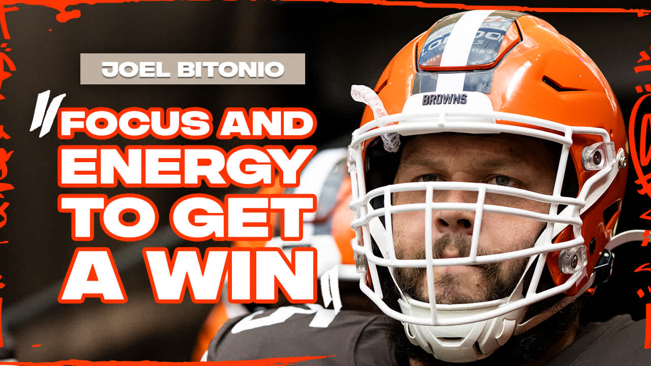 Joel Bitonio Press Conference: "Focus and energy to get a win"