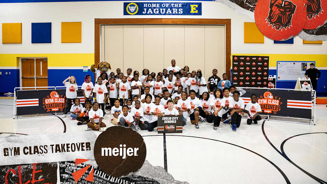 Browns held first Gym Class Takeover, presented by Meijer of the 2024 ...