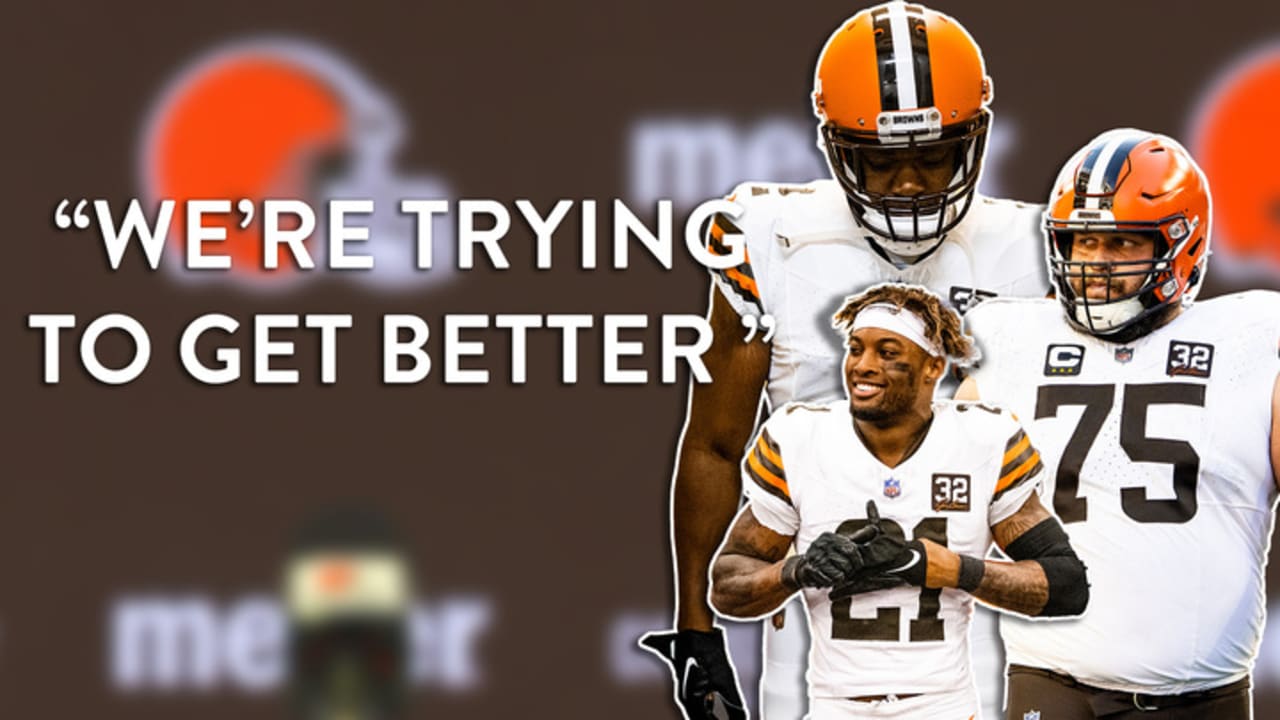 Amari Cooper, Denzel Ward & Joel Bitonio "We're just trying to get ...