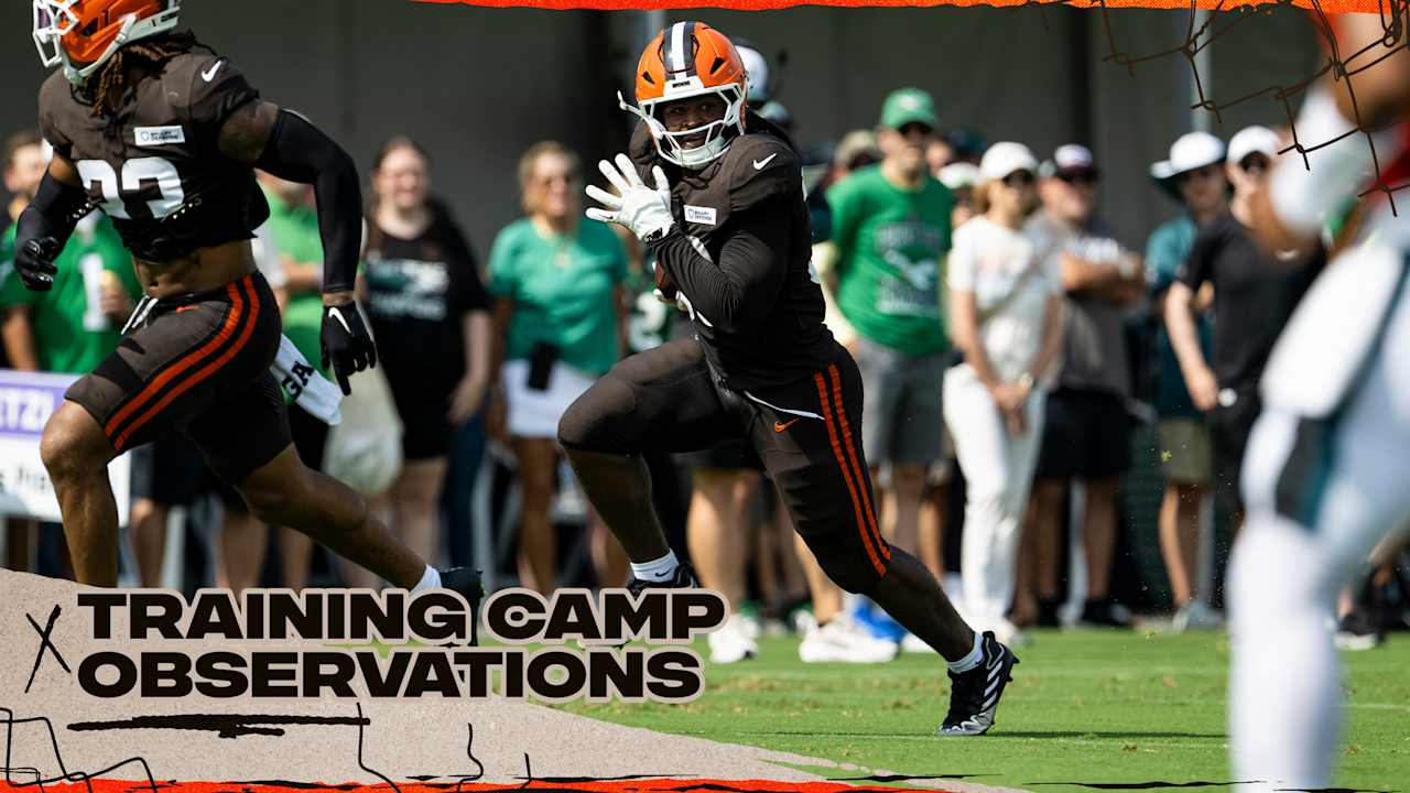 Browns defense stands strong against Eagles’ offense in joint practice | Training Camp Observations