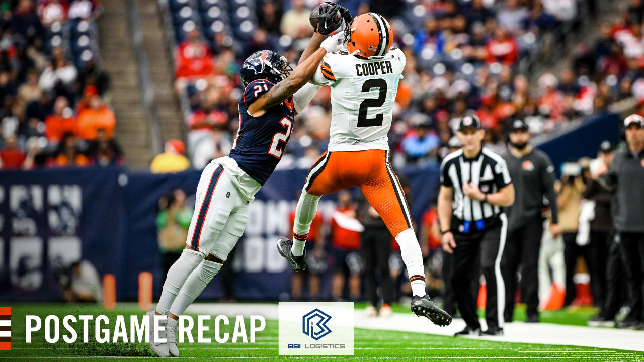 Browns earn 10th win of the season and beat the Texans 36-22