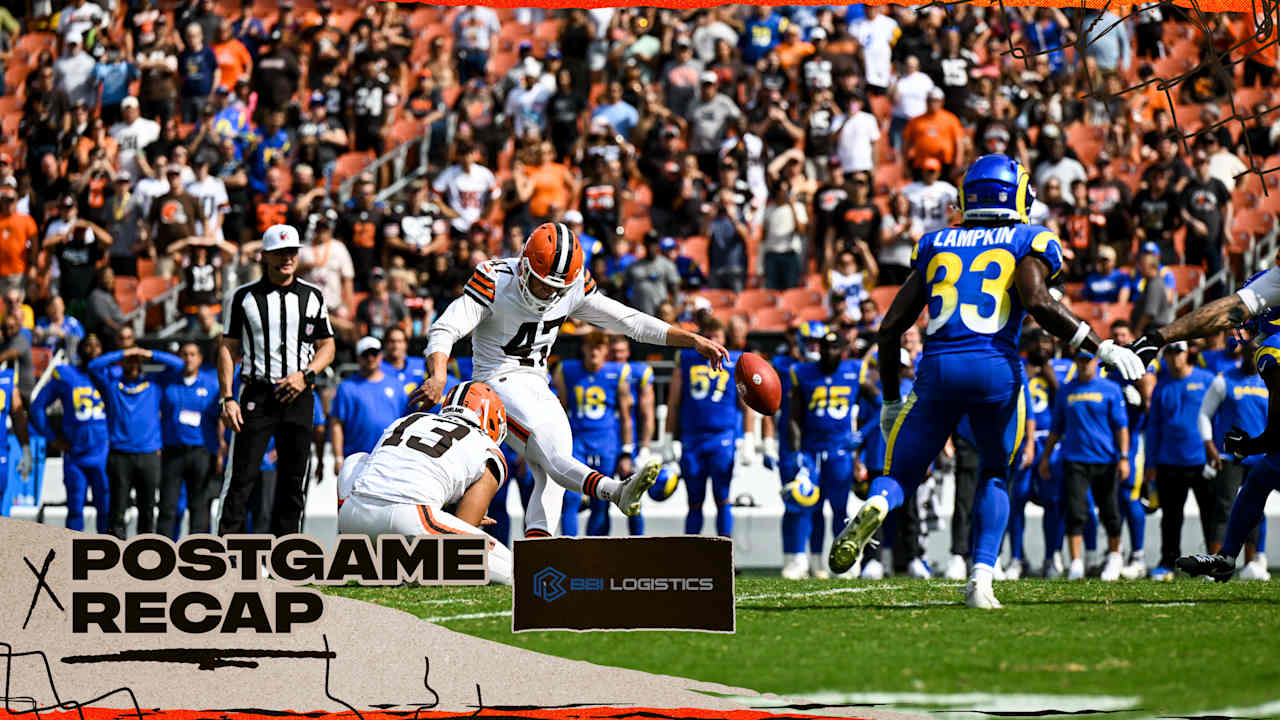Browns 19, Rams 17 | Final Score, Stats & Game Recap