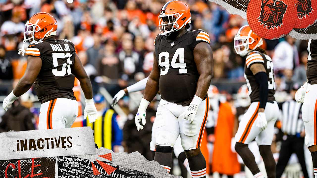 Browns announce inactives for Week 18 against the Ravens