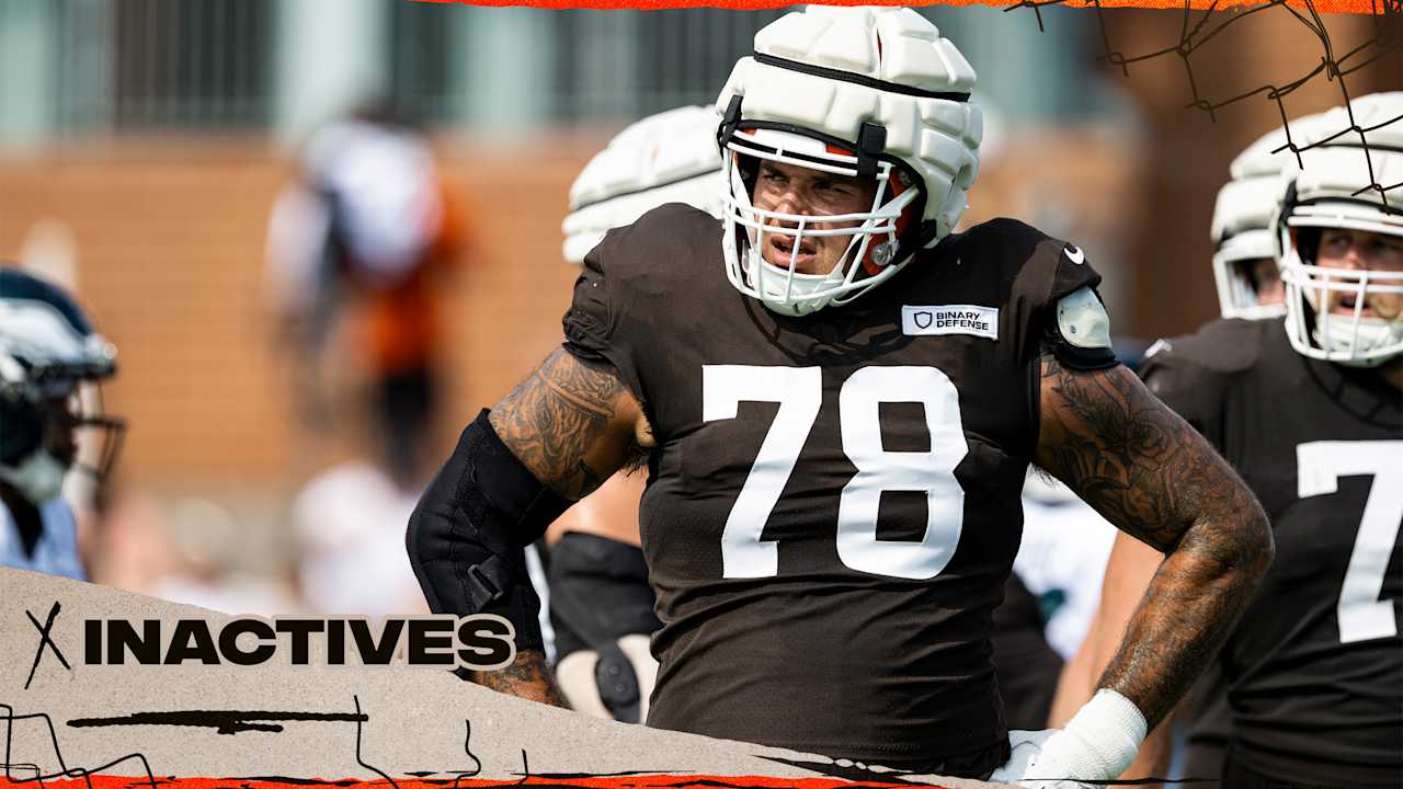 Browns announce inactives for Week 2 vs. the Ravens