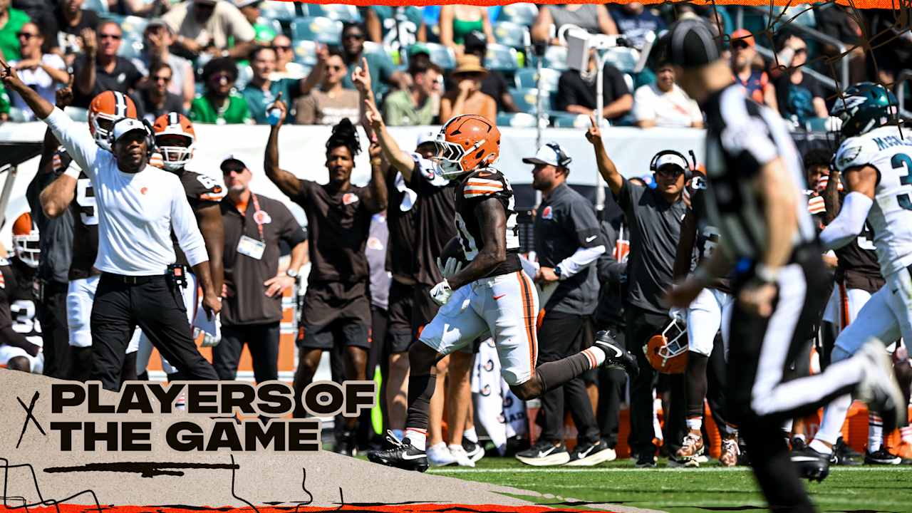 Pierre Strong Jr.’s 89 rushing yards leads all Browns rushers vs. Eagles