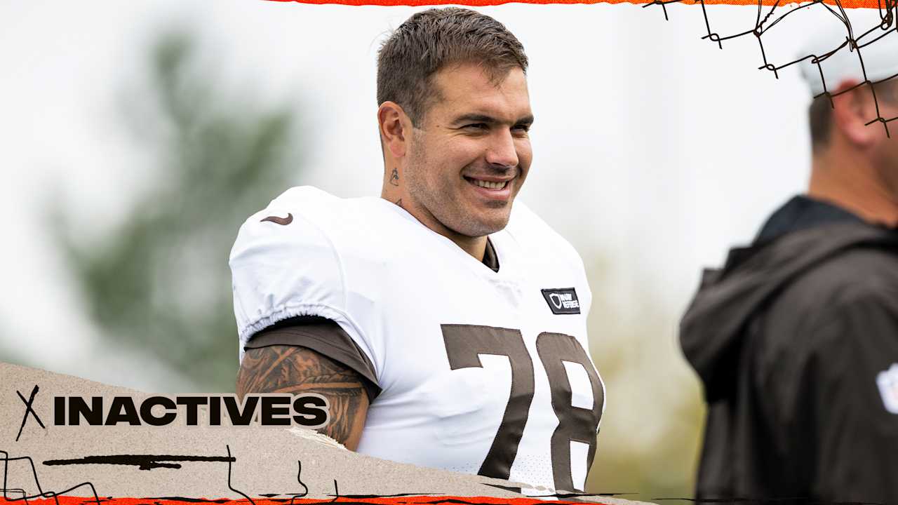 Browns announce inactives for Week 4 vs. the Lions