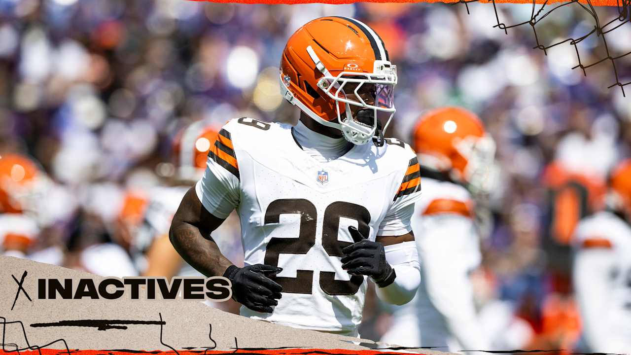 Browns announce inactives for Week 3 vs. the Packers